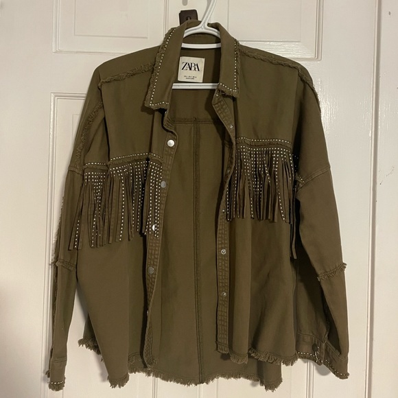 Zara | Jackets & Coats | Zara Fringe Light Jacket | Poshmark